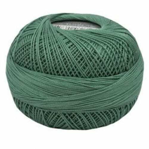 Lizbeth Egyptian Cotton Crochet Thread Size 80 Color 675 Medium Fern ...