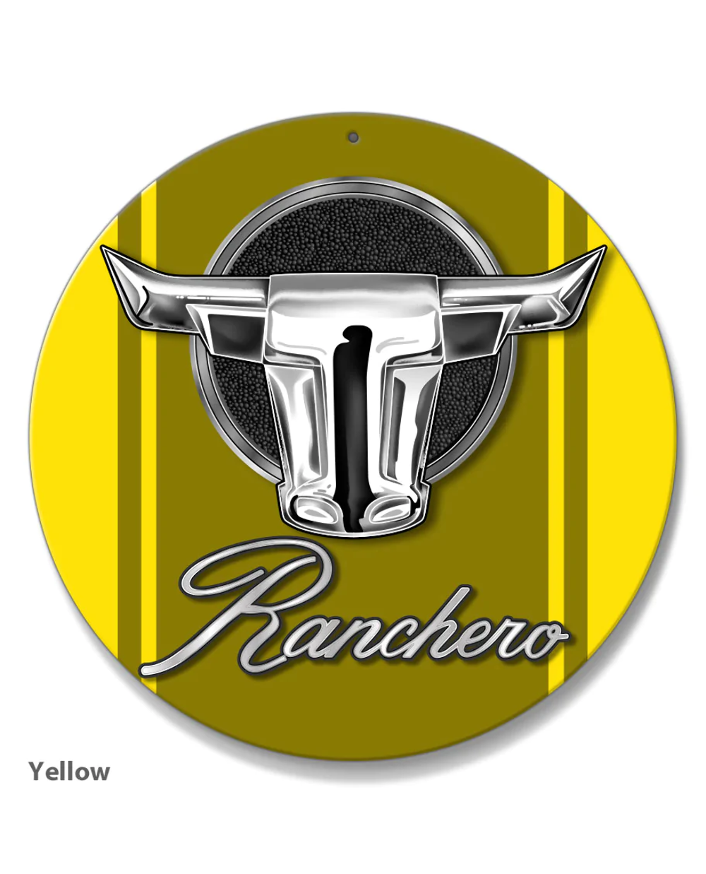 1968 - 1971 Ford Ranchero Emblem Round Aluminum Sign - Aluminum - 14 ...