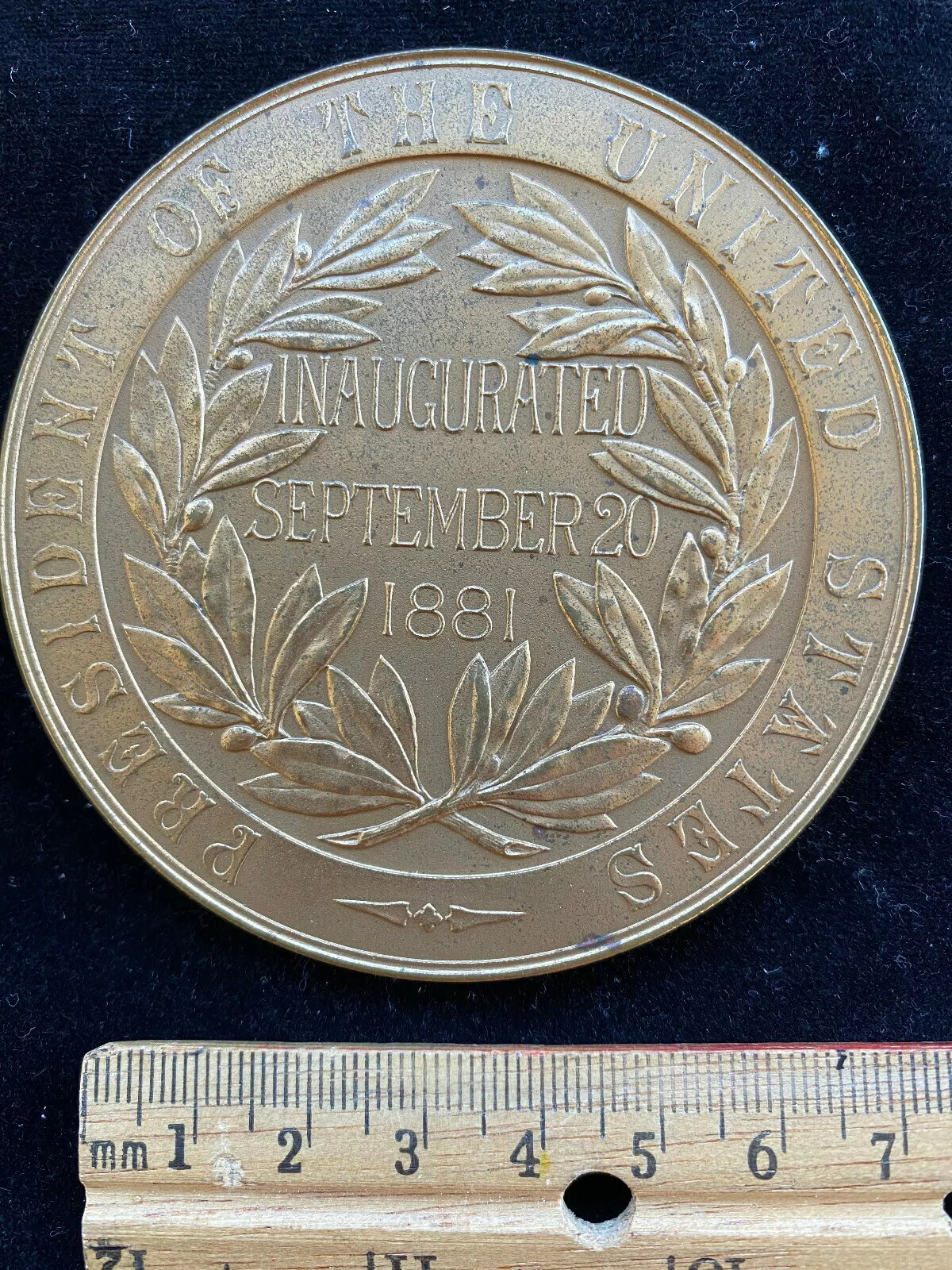 Bronze Medal Inauguration of Chester A Arthur 21st President of USA ...