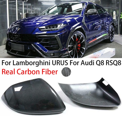 Real Carbon Fiber Side Rearview Mirror Cover For Audi Q8 RSQ8 ...