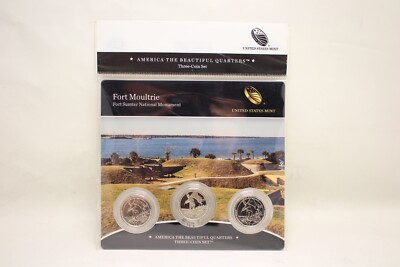 US Mint America The Beautiful Quarters Three Coin Set Fort Moultrie | eBay