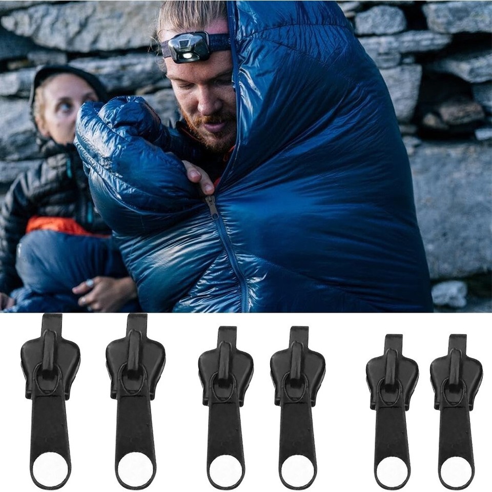 6 Pcs Universal Metal Zipper Sliders - Detachable Replacement Zipper ...