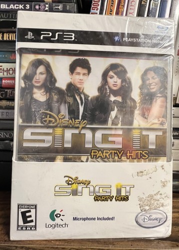 NEW SEALED PS3 Disney Sing It: Party Hits Logitech USB Microphone ...