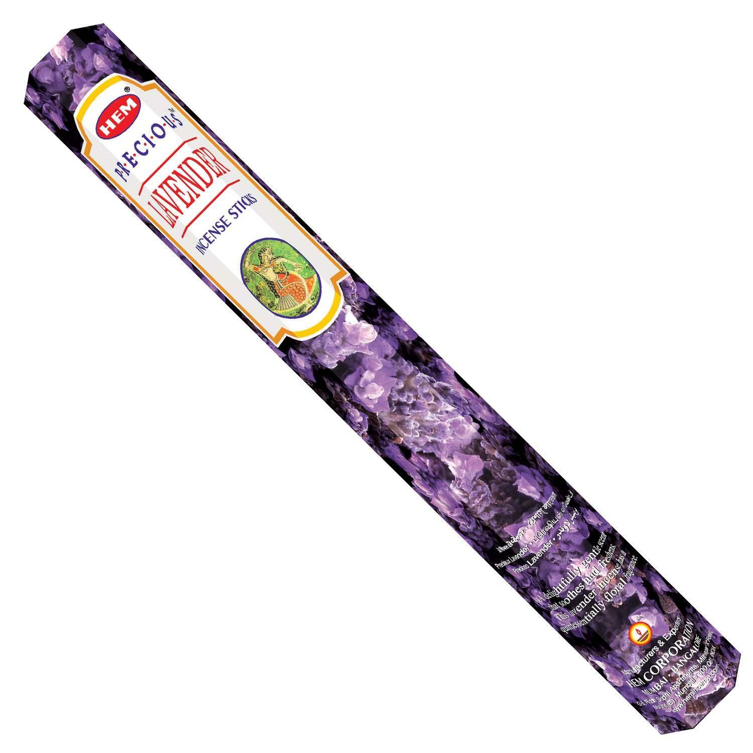 2 X Precious LAVENDER ~ INCENSE STICKS~ Hem Hexagonal Pack of 20 Sticks ...