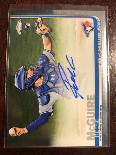2019 Topps Chrome - Rookie Autographs Reese McGuire #RA-RM (AU, RC) for ...