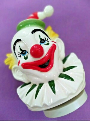 Vtg Schmid Ceramic Clown Music Box 🤡"Send In The Clowns🤡 1978 #270 | eBay