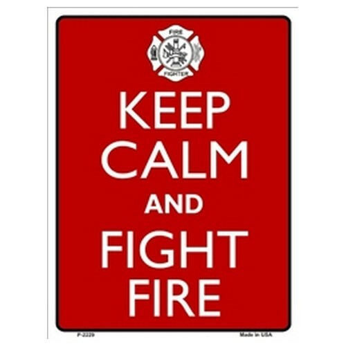 Parking Sign - Keep Calm And Fight Fire Wall Art Home Decor Picture ...
