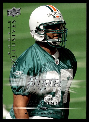 2008 Upper Deck Rookie Exclusives #RE40 Phillip Merling Rookie Miami ...