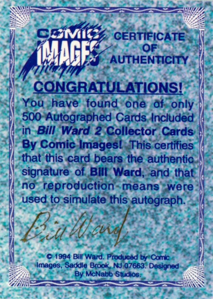Bill Ward Autograph Card for unreleased Bill Ward Set 2 | eBay