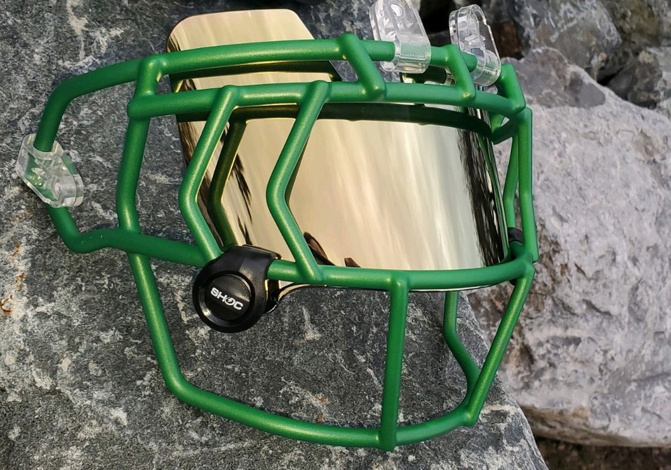Oregon Ducks Facemask 4 Schutt F7 Oregon Ducks Team Issued Helmet With ...
