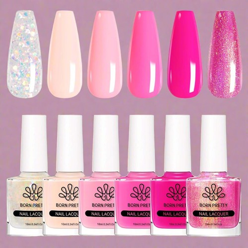 Born Pretty Hot Pink Nail Polish Set – Dazzling Colors for Stunning ...