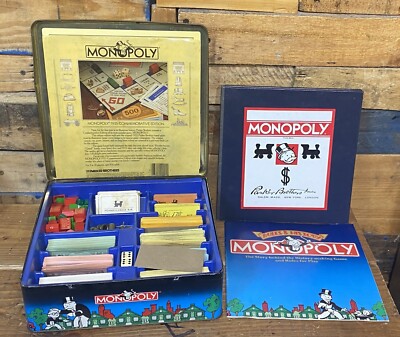 Vintage Monopoly Commemorative Edition 1935 1985 Tin Metal Case | eBay