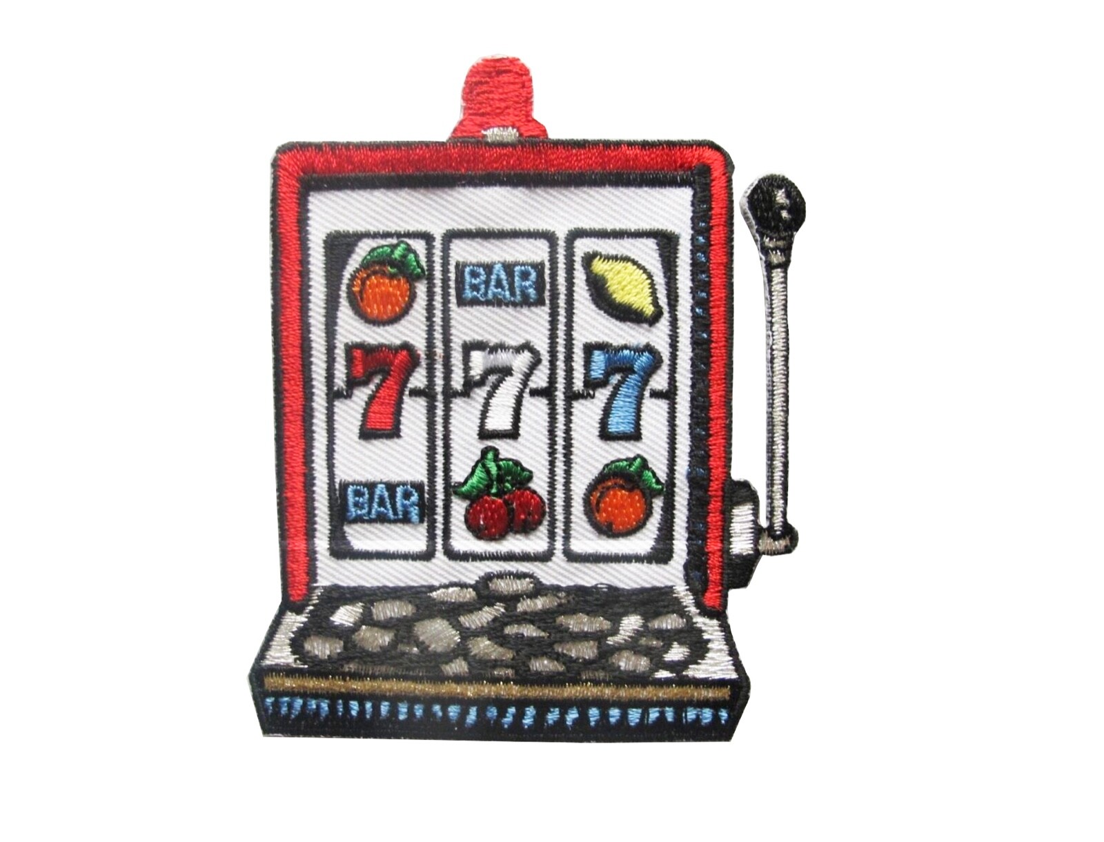 #3470 Slot Machine Casino Gambling Embroidery Iron On Applique Patch | eBay