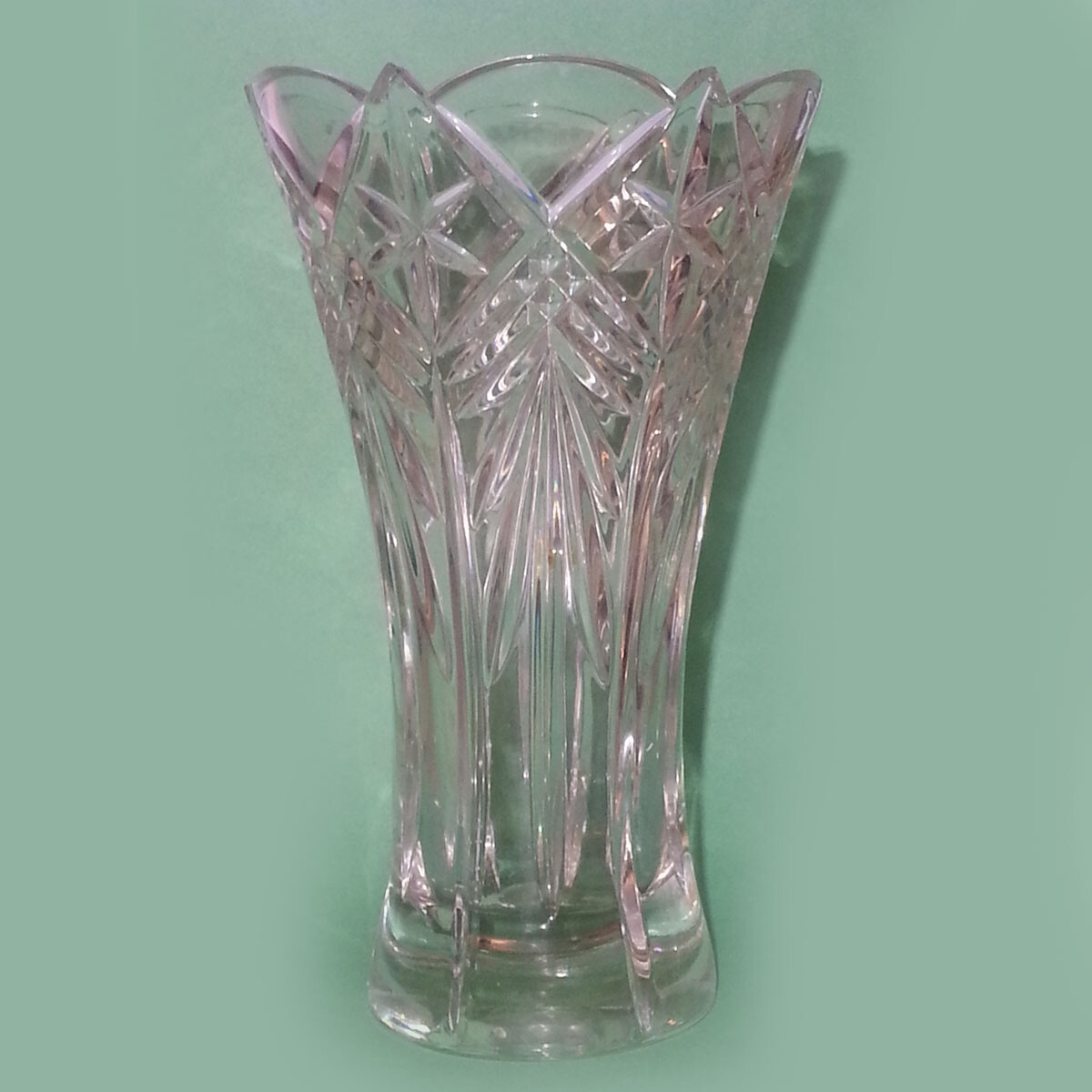 Crystal Flower Vase Table Top 10 inches tall | eBay