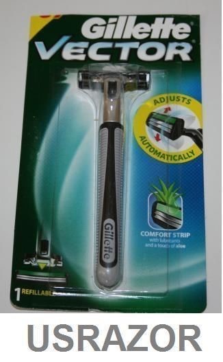 2 Gillette Vector Supermax Fits Atra Trac II Plus Razor blades ...