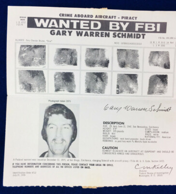 Gary Warren Schmidt 1976 Hijacked Airplane -- Still in Mexico FBI ...