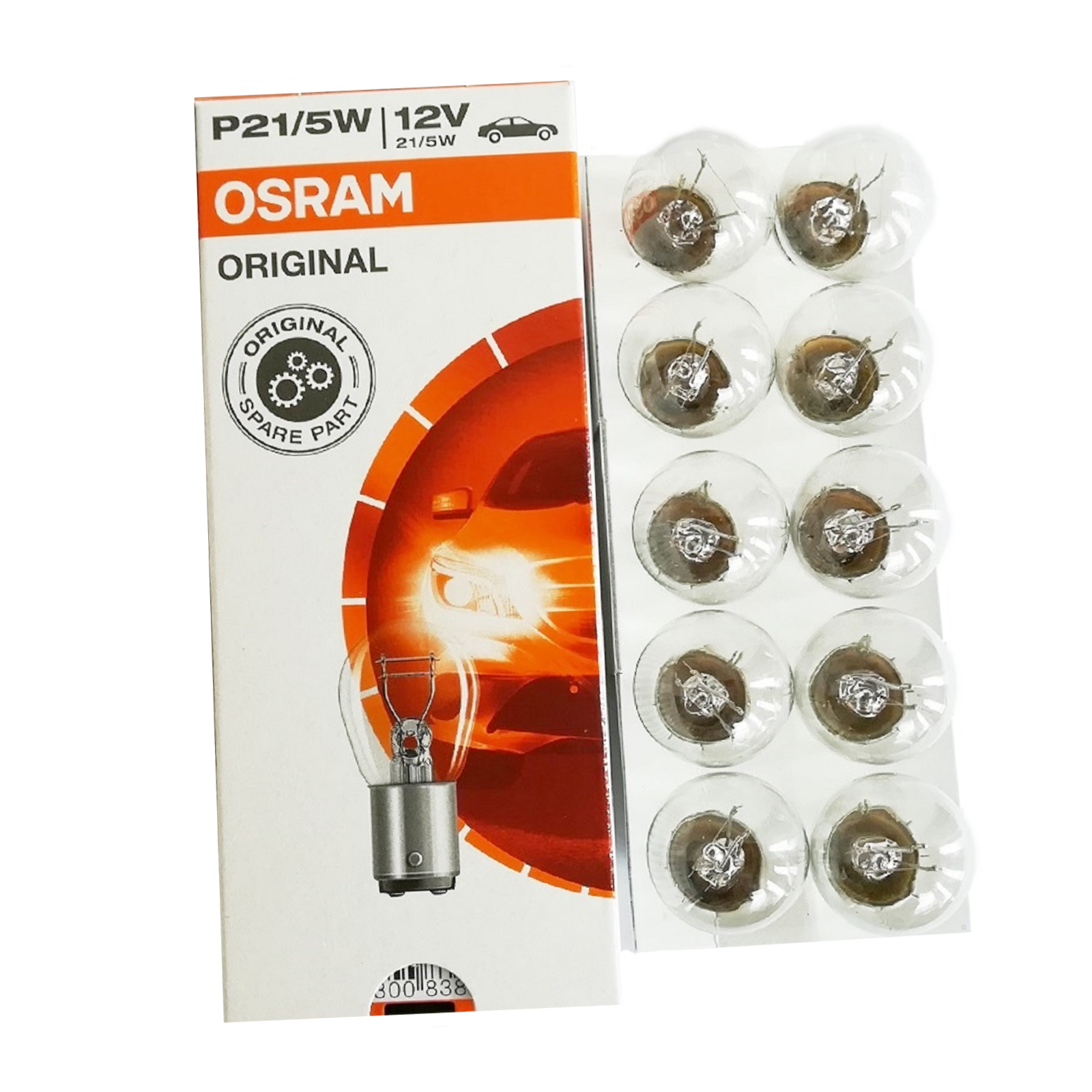 10x Osram 7528 12V 21/5W BAY15d P21/5W Glühlampen Glühbirnen ...