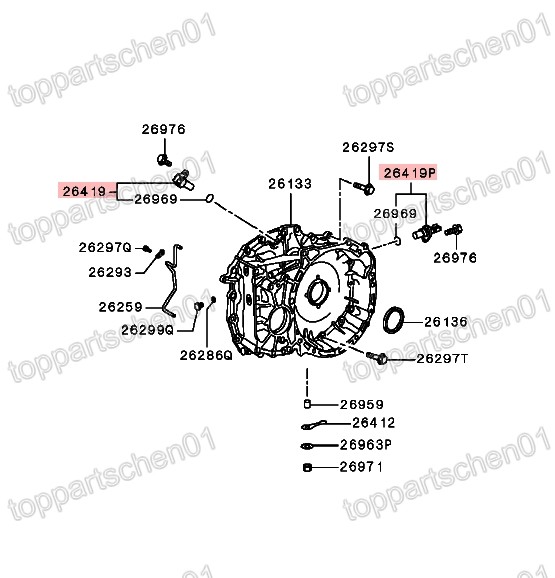 Transmission Speed Sensor 8651A334 8651A335 for Mitsubishi Outlander ...