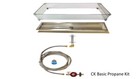 DIY Pro Basic Propane Fire Table Kit w/ Windscreen, Pan, Burner, and ...