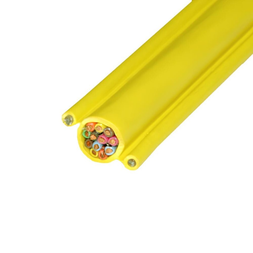 100' 16/16 Pendant Reel Hoist Control Cable With Dual Steel Messengers ...