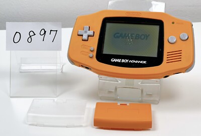 Nintendo GameBoy Advance Orange AGB-001 tested made in Japan plz read ...
