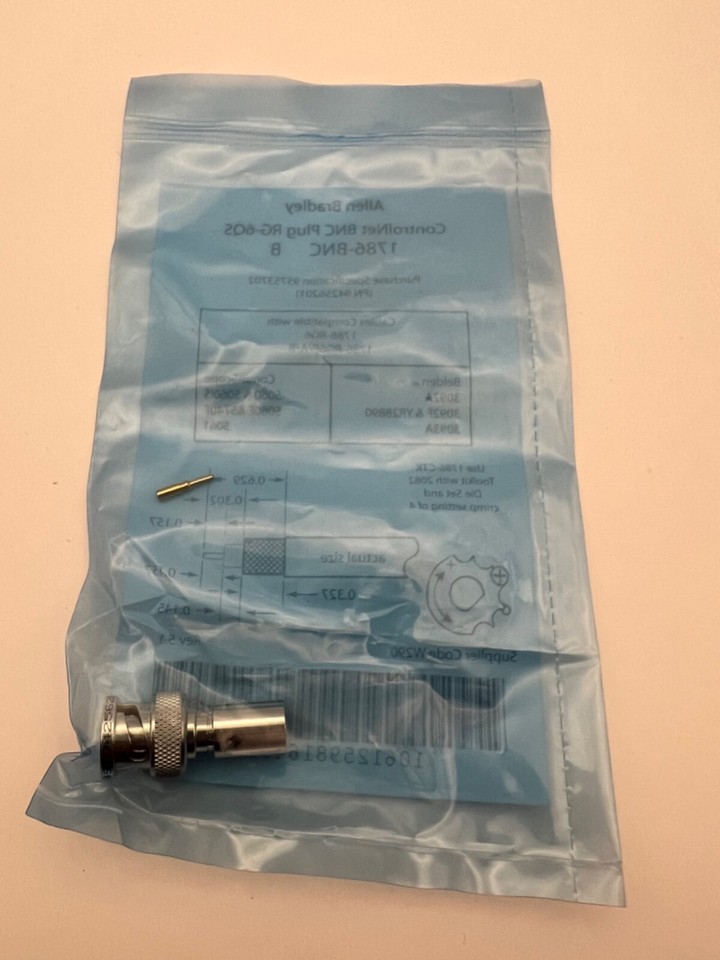 Allen-Bradley ControlNet BNC Plug RG-6QS, 1786-BNC B Connector | eBay
