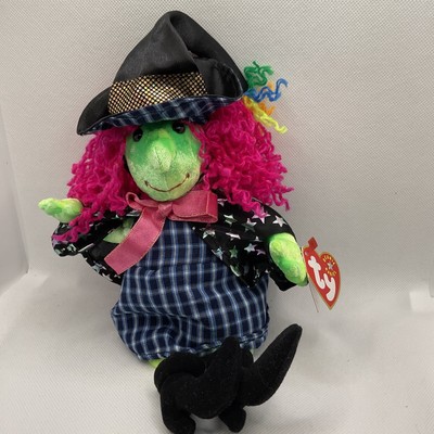 Ty SCARY Witch Beanie Baby Plush Decor DOB October 25, 2000 Retired ...