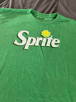 SPRITE Men's Size XL Green T-Shirt Graphic Tee NICE! FAST SHIP! Coca ...