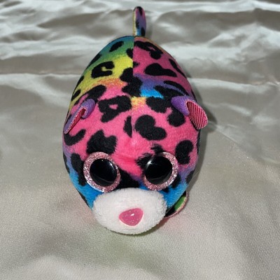 TY Teeny Tys Beanie Boo Boos JELLY THE LEOPARD Stackable Plush Soft Toy ...