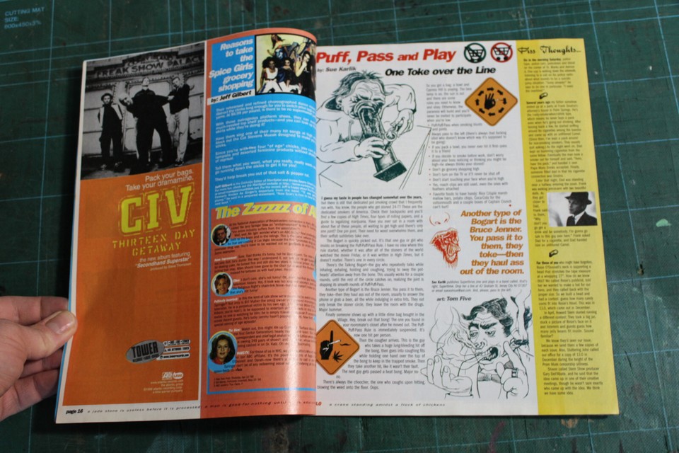 POP Smear 16 1998 NYC Sleaze Culture Zine Glossy Russ Meyer Nashville ...