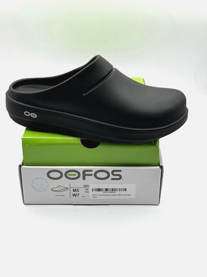 Oofos OOCLOOG Unisex Black 1200 US Men's 5 Women's 7 EU 38 | eBay