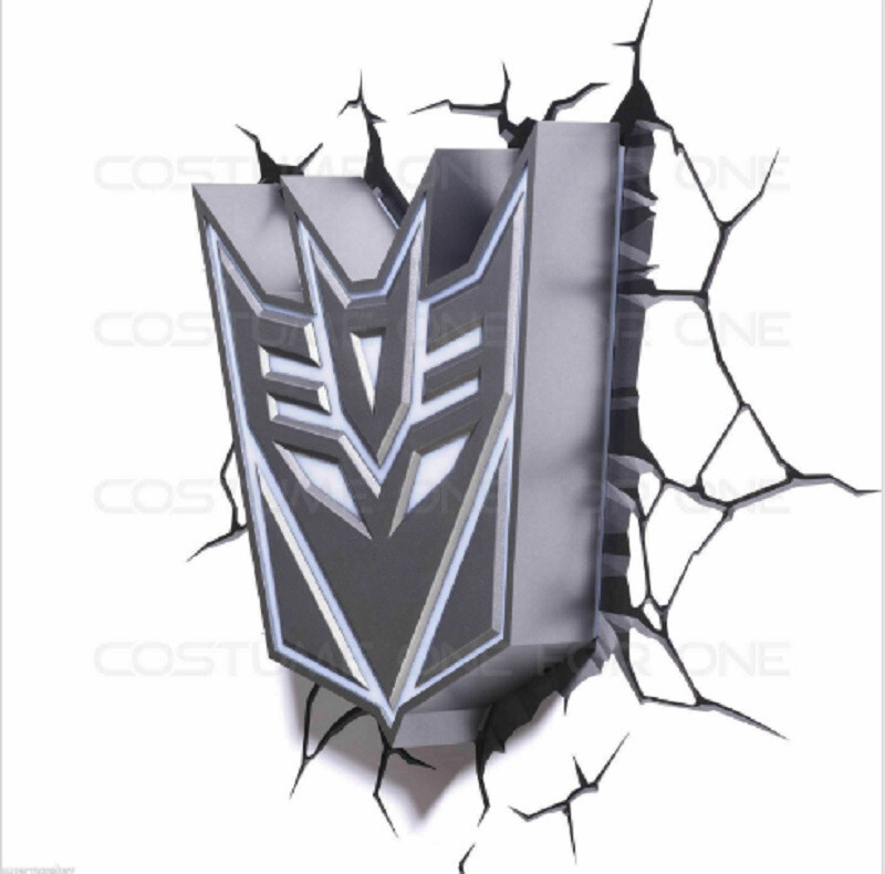 Sale Transformers Autobot Shield 3D Deco Wall LED Night Light ...