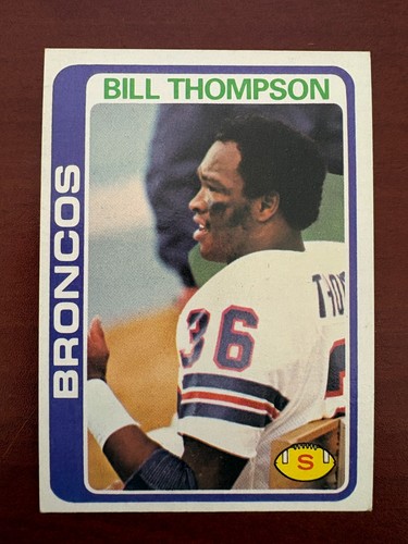 1978 Topps Football - Bill Thompson #340 - Denver Broncos | eBay