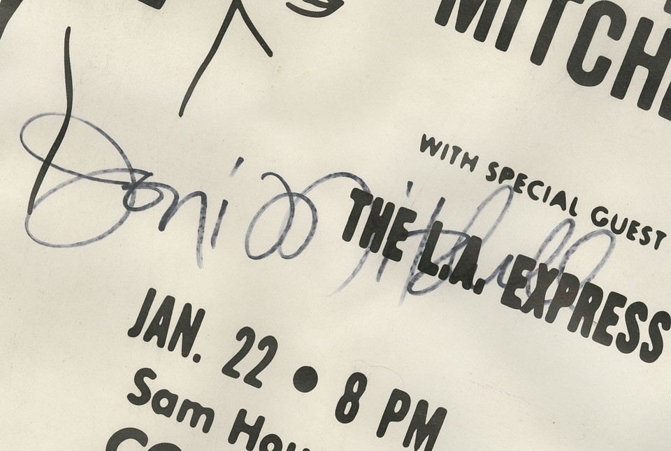 Joni Mitchell signed, autographed concert poster | eBay
