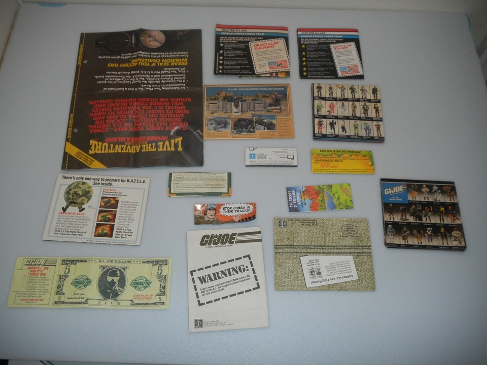 1980s Catalog Figure Insert Mail Away Booklet Lot Vintage G.I. GI Joe 3 ...