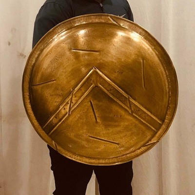 24"Medieval 18 gauge Great King Leonidas Spartan Shield~ King Leonidas ...