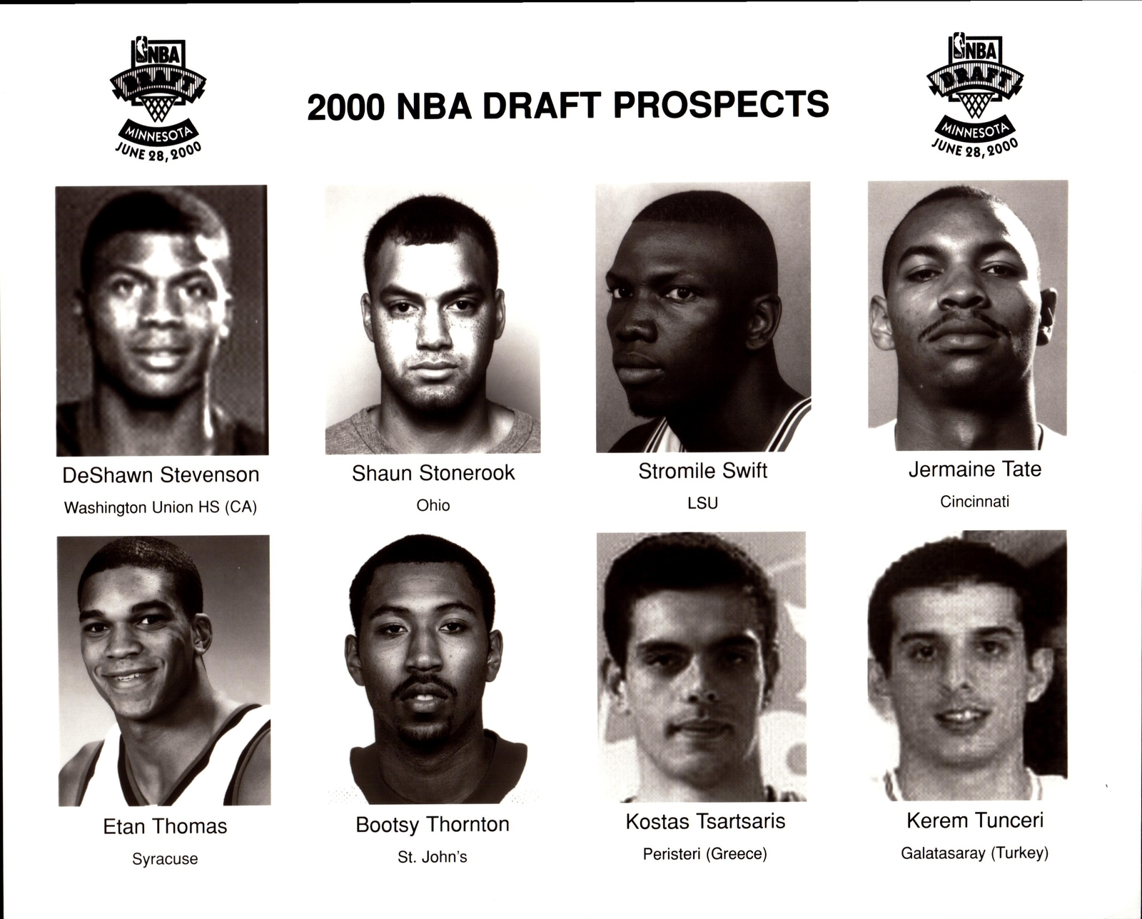 Vintage Press Photo Basketball NBA 2000 Draft Prospects Stromile Swift ...