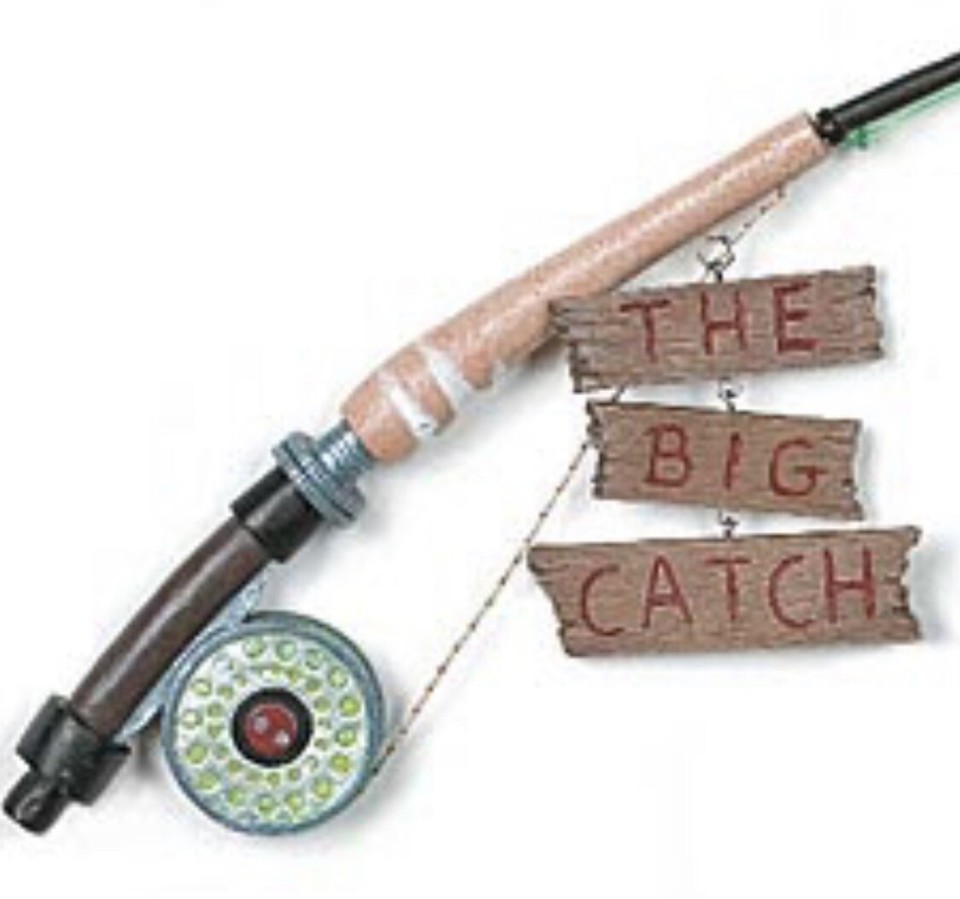 The Big Catch Fishing Pole Photo Picture Frame Lake House Fishing Decor ...