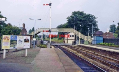 PHOTO NANTWICH RAILWAY STATION AND LEVEL CROSSING. 17.7.87 | eBay UK