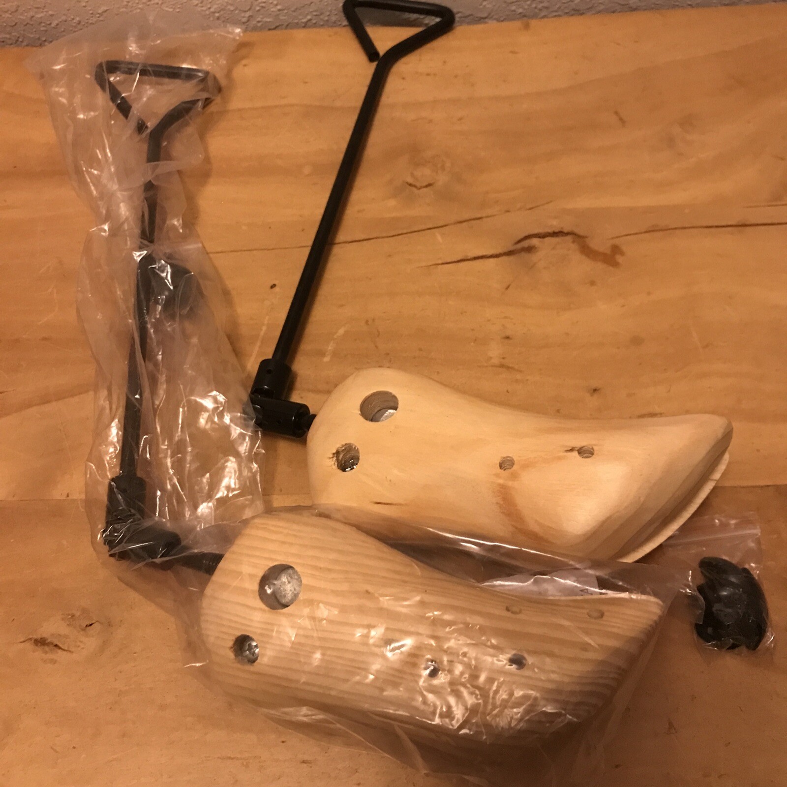 2PC Men Boot Stretcher Adjustable Width Shoe Shaper Wooden Boot Widener ...