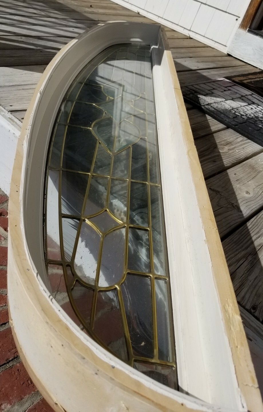 Therma Tru 'Arcadia' Elliptical Transom Window; 64inx14in. For 36" Door ...