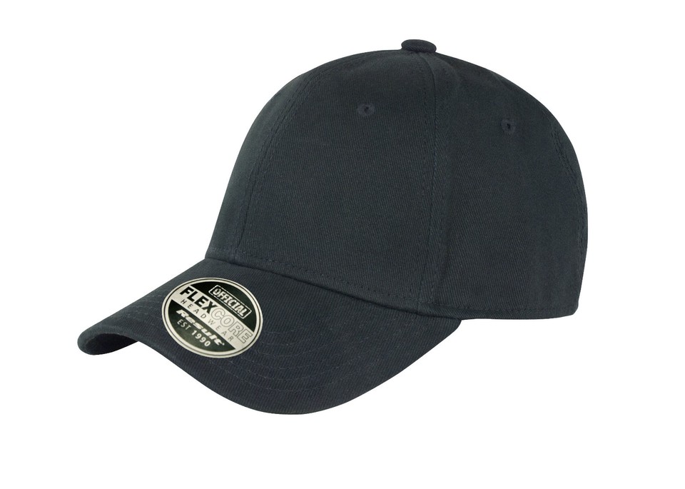 New Unisex Plain Black Flexible Fit Flex Core Cotton Fitted Baseball ...