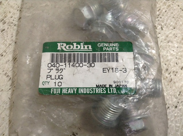 040-11400-30 Oil Drain Plug 14mm Subaru Robin Engines Ey080-ex130 ...