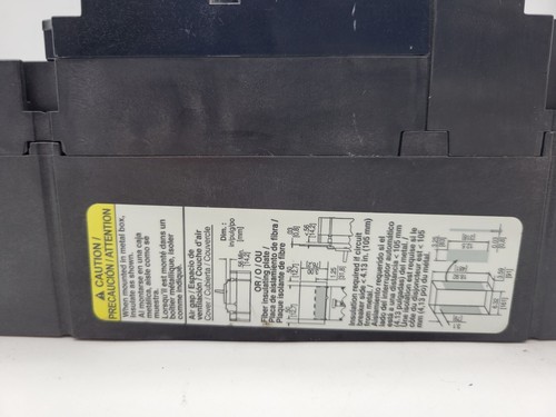 Square D JGL36175 Circuit Breaker 175A 600V 3P 3PH JG 250 Feed Thru 175 ...