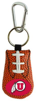 Utah Utes Classic Leather Football Keychain [New] NCAA Key Chain ...