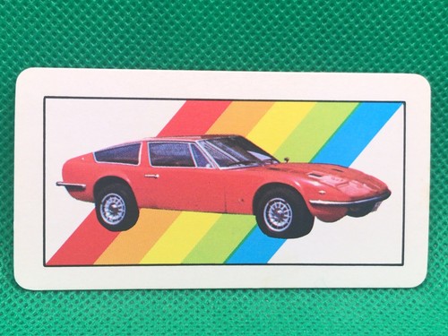 Maserati Indy 3inch card Japanese 40 years ago BEST car series | eBay