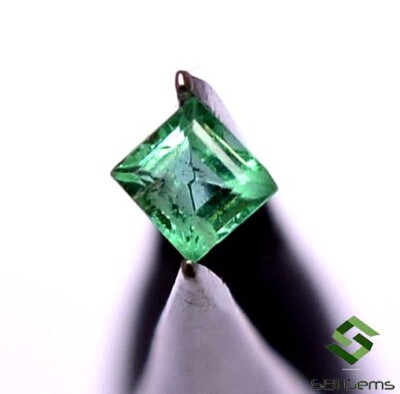 Certified Natural Emerald Square Cut 2.50 mm 0.12 Cts Untreated Loose ...