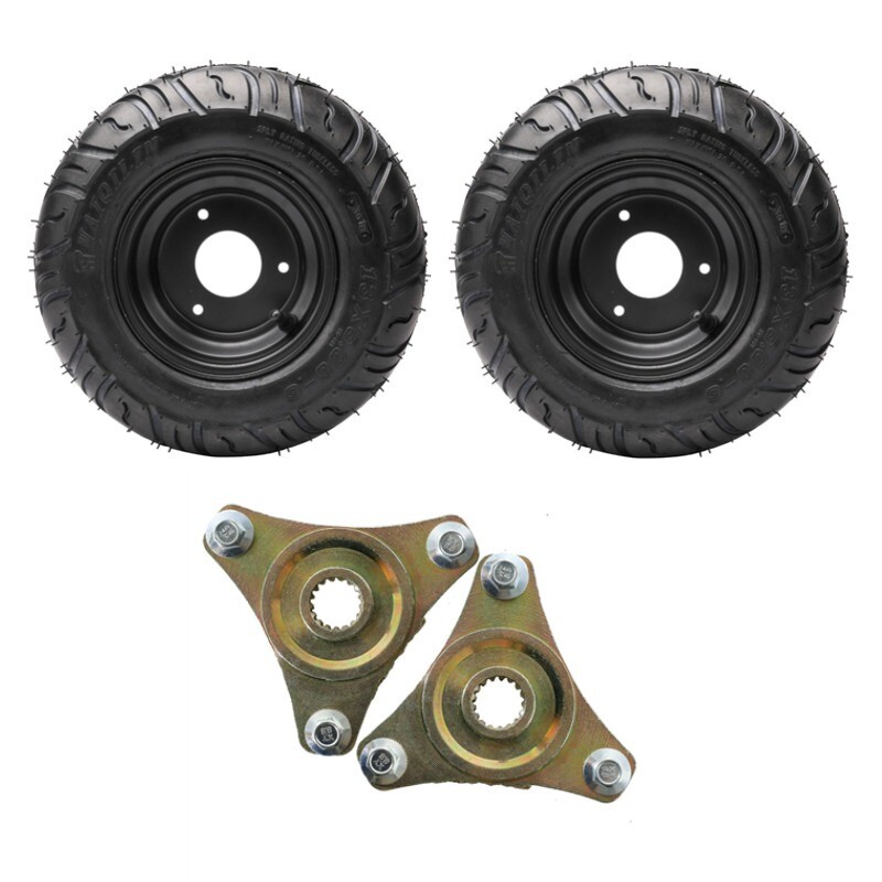 6" inch 13x5.00-6 13x5-6 Rims & Tires 3 Lug Wheel Hub For Go kart ATV ...