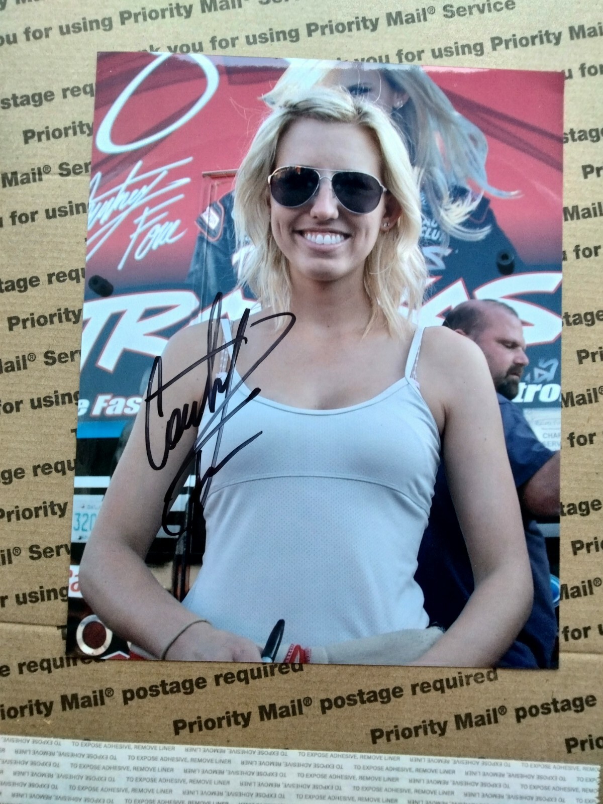 Courtney Force Autographed 8x10 Photo NHRA | eBay