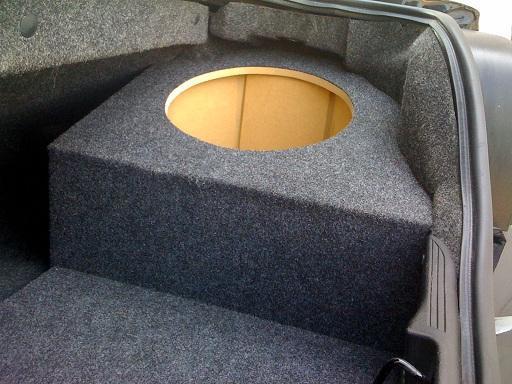 For a 94-04 Ford Mustang Coupe Custom Corner Subwoofer Enclosure Sub ...